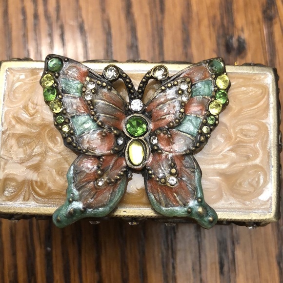 Jewelry | Butterfly Enameled Trinket Box | Poshmark